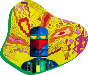 Tim Sharp in the media. Laser Beak Man Theatre. Laser Beak Man television.