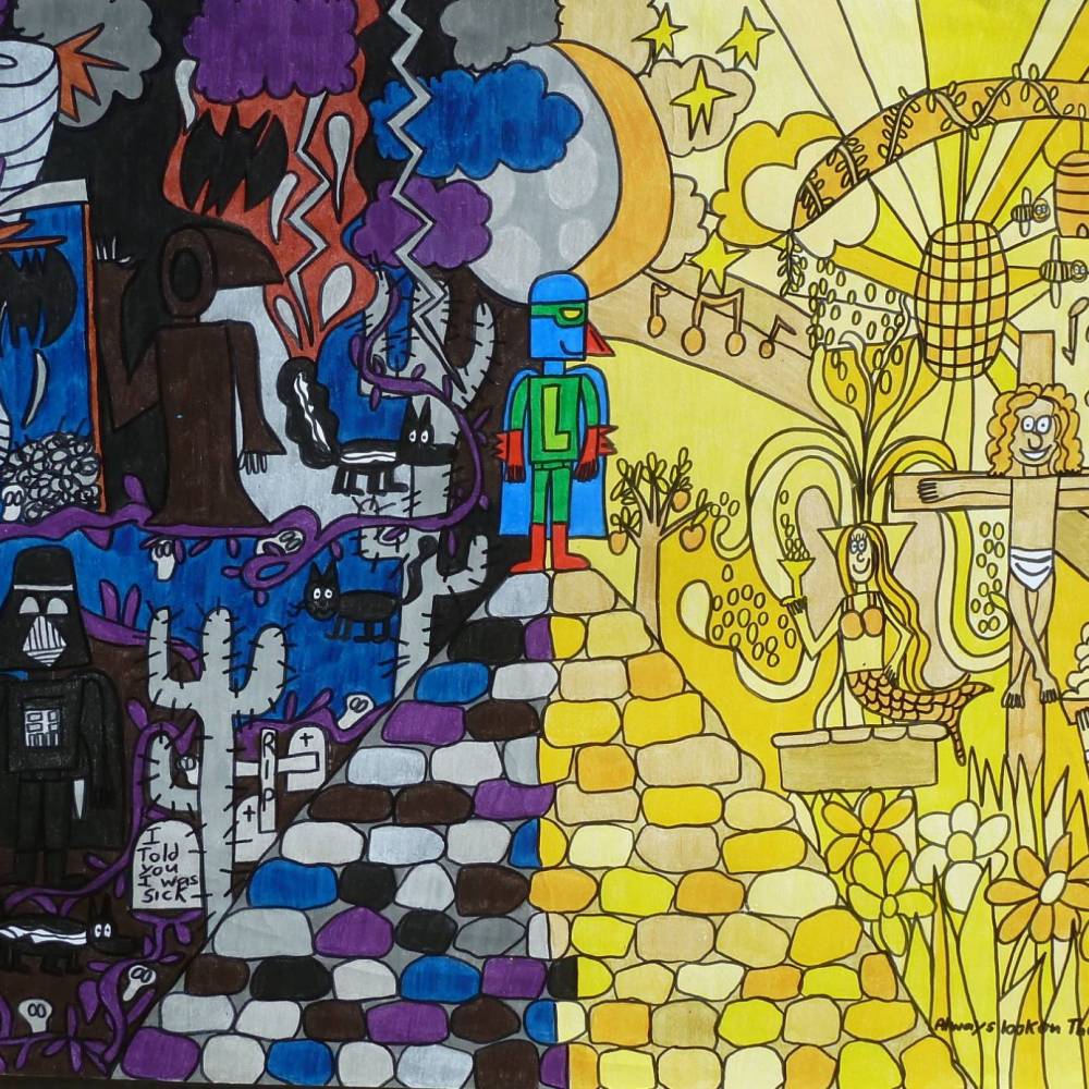 Original Artwork by Tim Sharp | Laser Beak Man by Tim Sharp