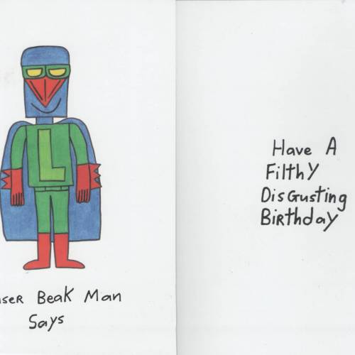 4x Filthy Disgusting Birthday Cards w/ Envelopes | Laser Beak Man by ...