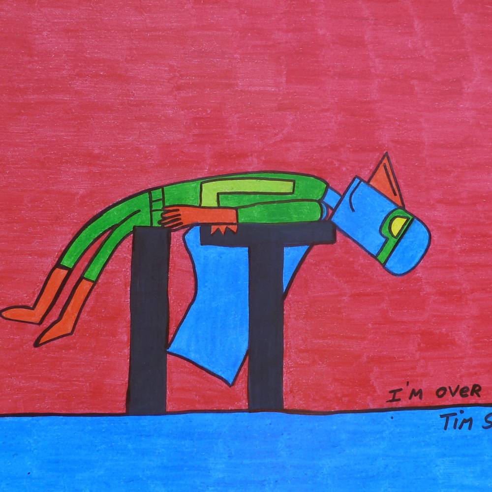 Original Artwork by Tim Sharp | Laser Beak Man by Tim Sharp