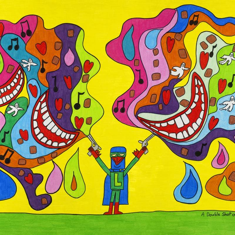 Original Artwork by Tim Sharp | Laser Beak Man by Tim Sharp