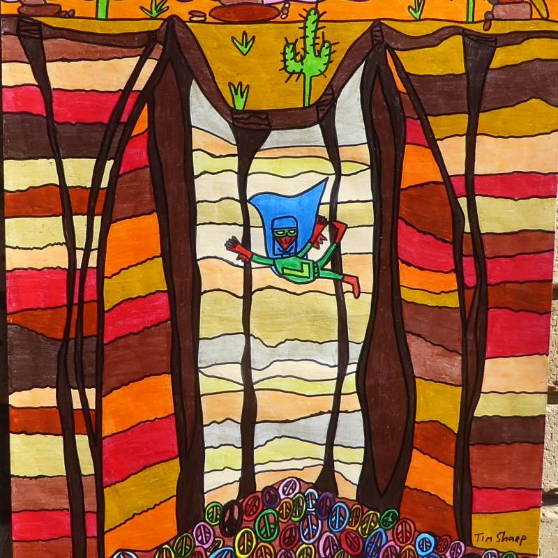 Original Artwork by Tim Sharp | Laser Beak Man by Tim Sharp