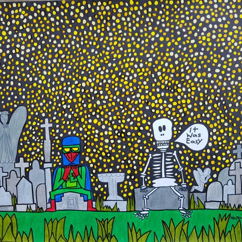 Original Artwork by Tim Sharp | Laser Beak Man by Tim Sharp