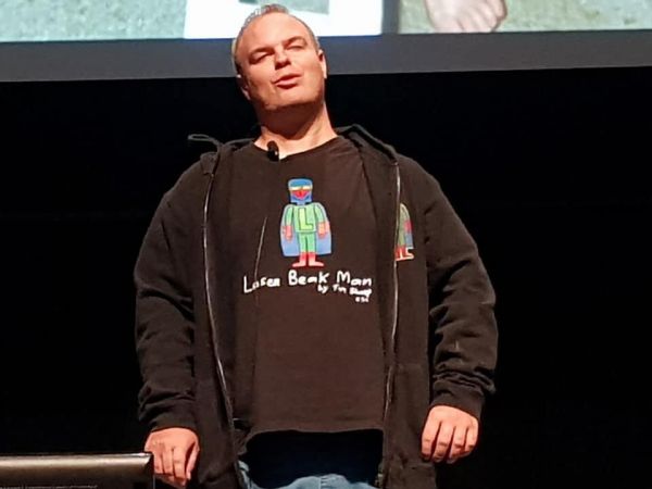 Autism Awareness | Laser Beak Man by Tim Sharp