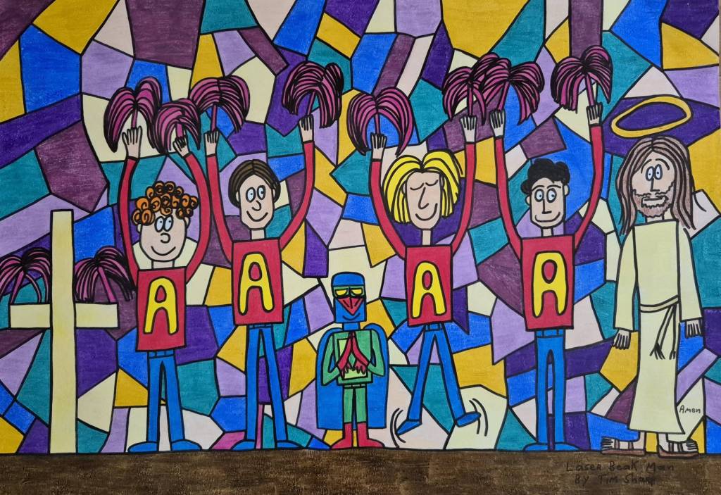 Amen - NEW | Laser Beak Man by Tim Sharp